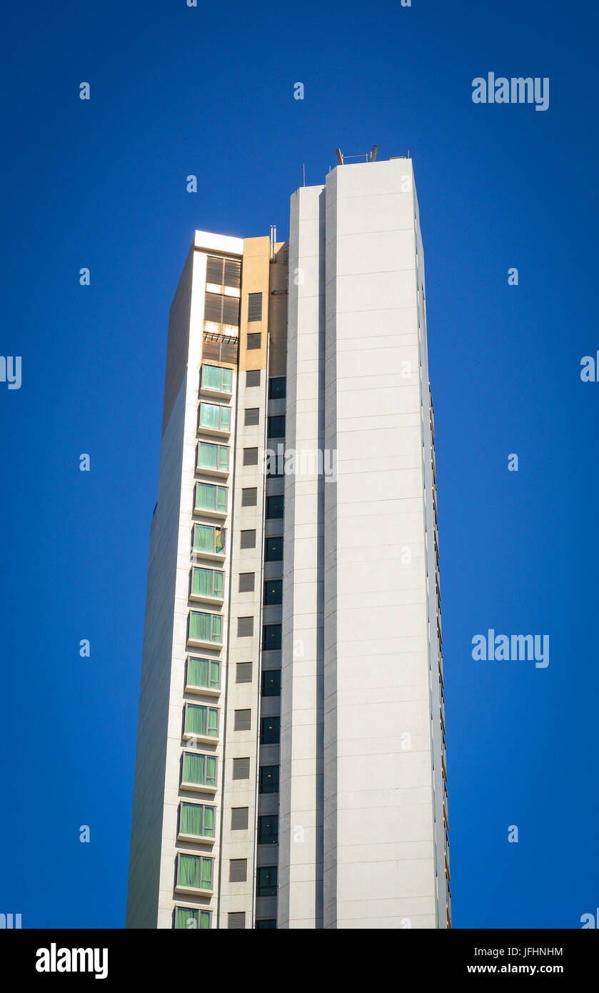 Hong Kong - Dec 30, 2014. A modern building at sunny day in Hong Kong ...