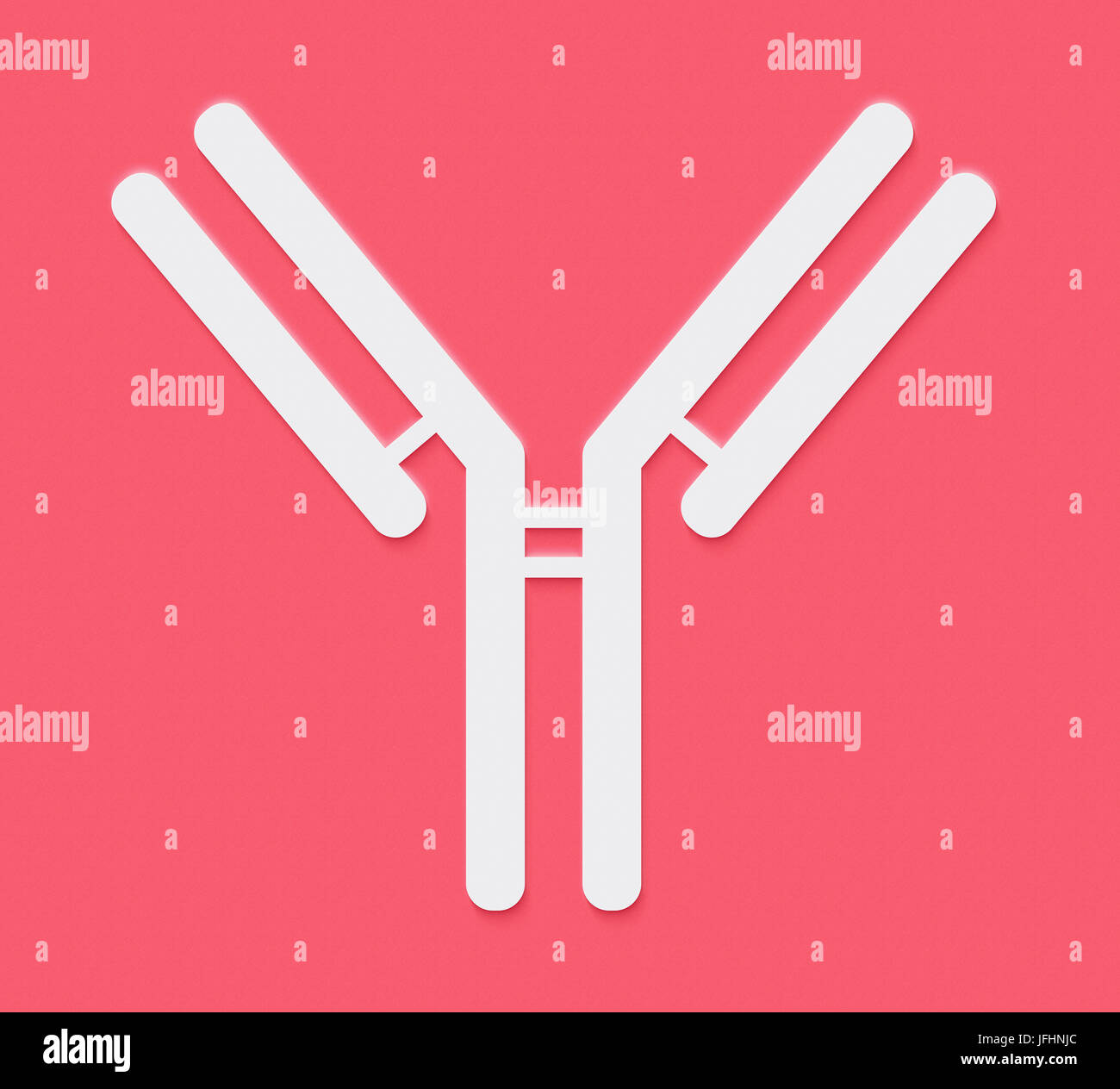 IgG antibody (immunoglobulin), flat icon style. Many biotech drugs are ...