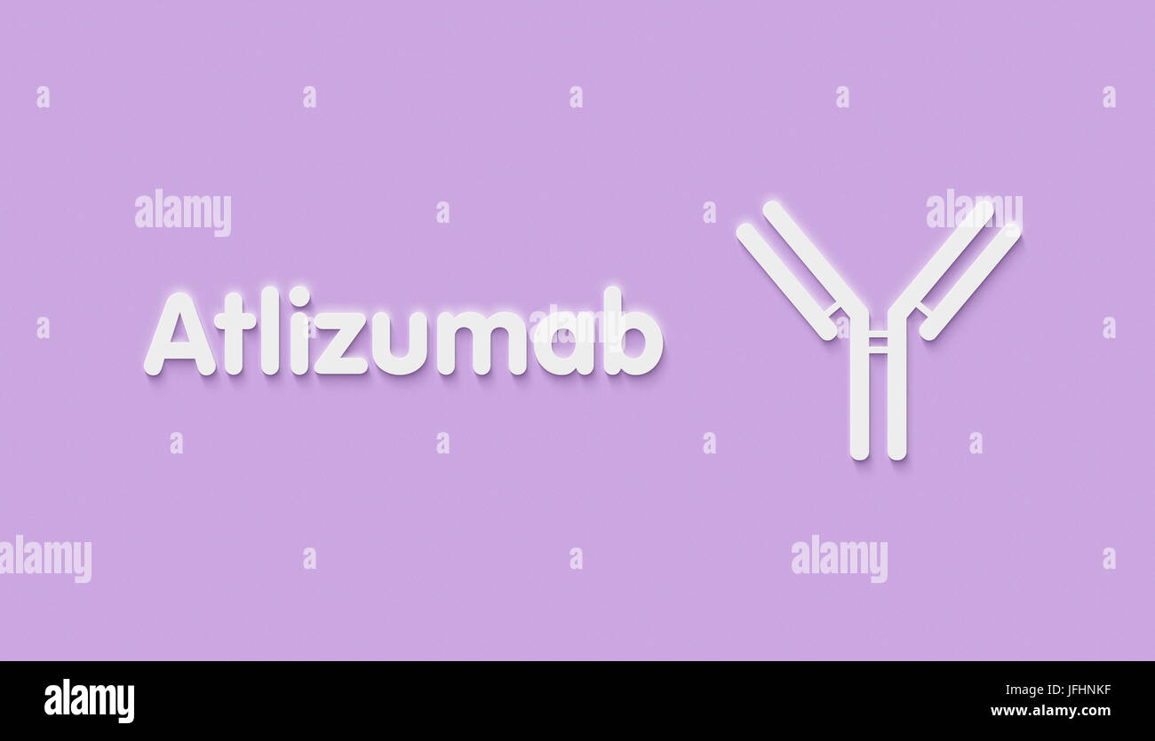 Atlizumab humanized monoclonal antibody drug. Also known as tocilizumab ...
