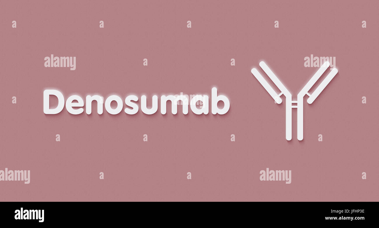 Denosumab monoclonal antibody drug. Targets RANKL, indications for use ...
