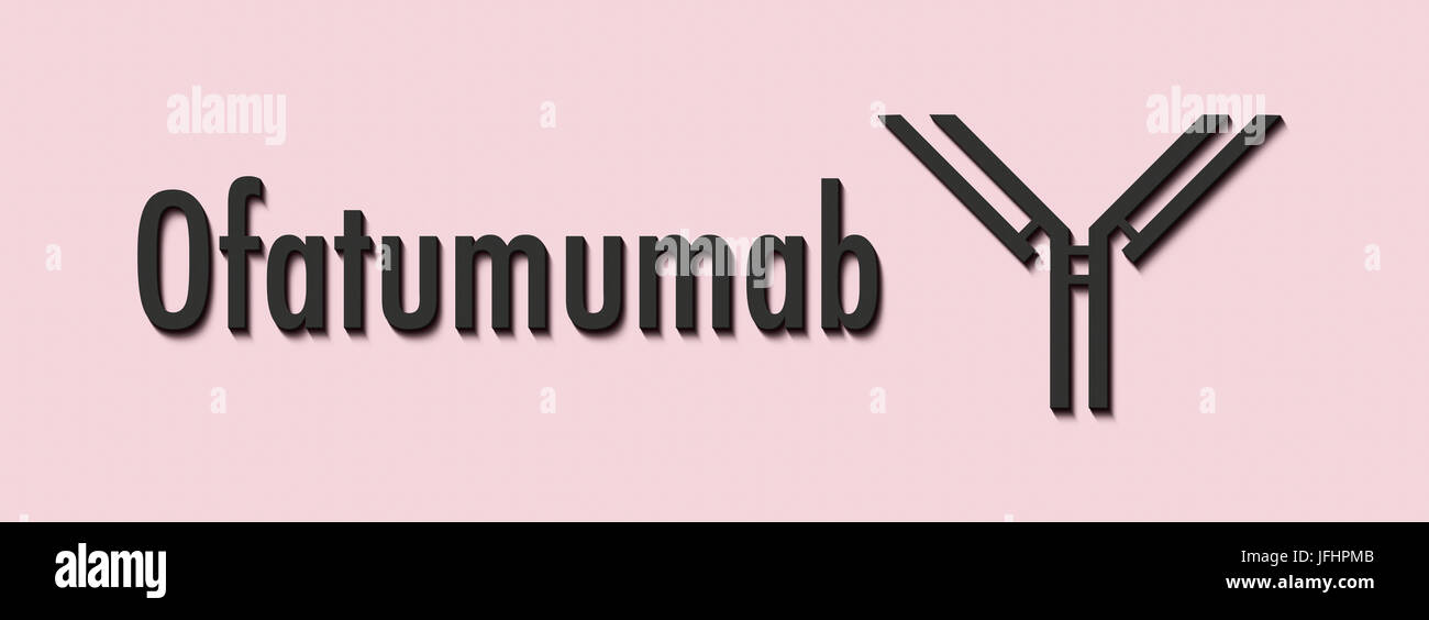 Ofatumumab monoclonal antibody drug. Targets CD20 on B-cells and is ...