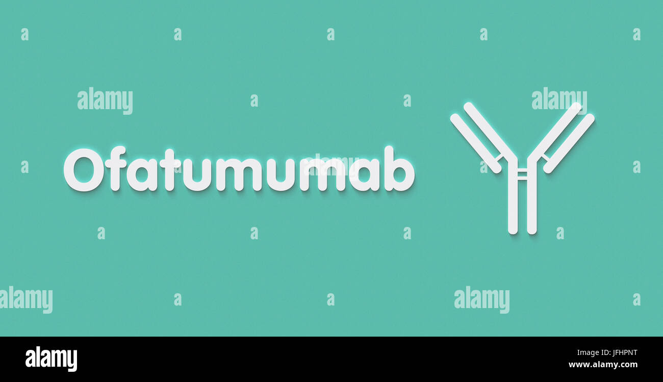Ofatumumab monoclonal antibody drug. Targets CD20 on B-cells and is ...
