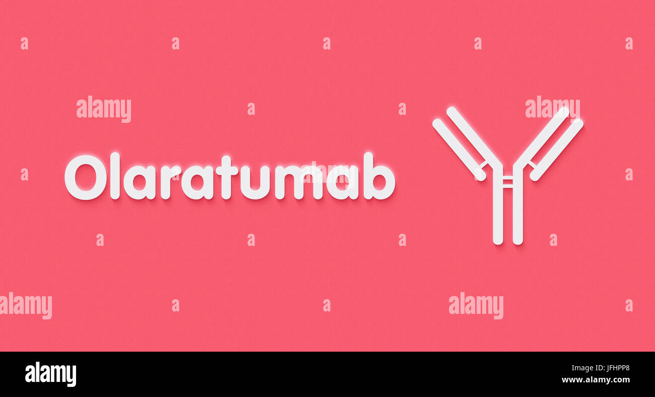 Olaratumab monoclonal antibody drug. Targets platelet-derived growth ... Olaratumab monoclonal antibody drug. Targets platelet-derived growth ...
