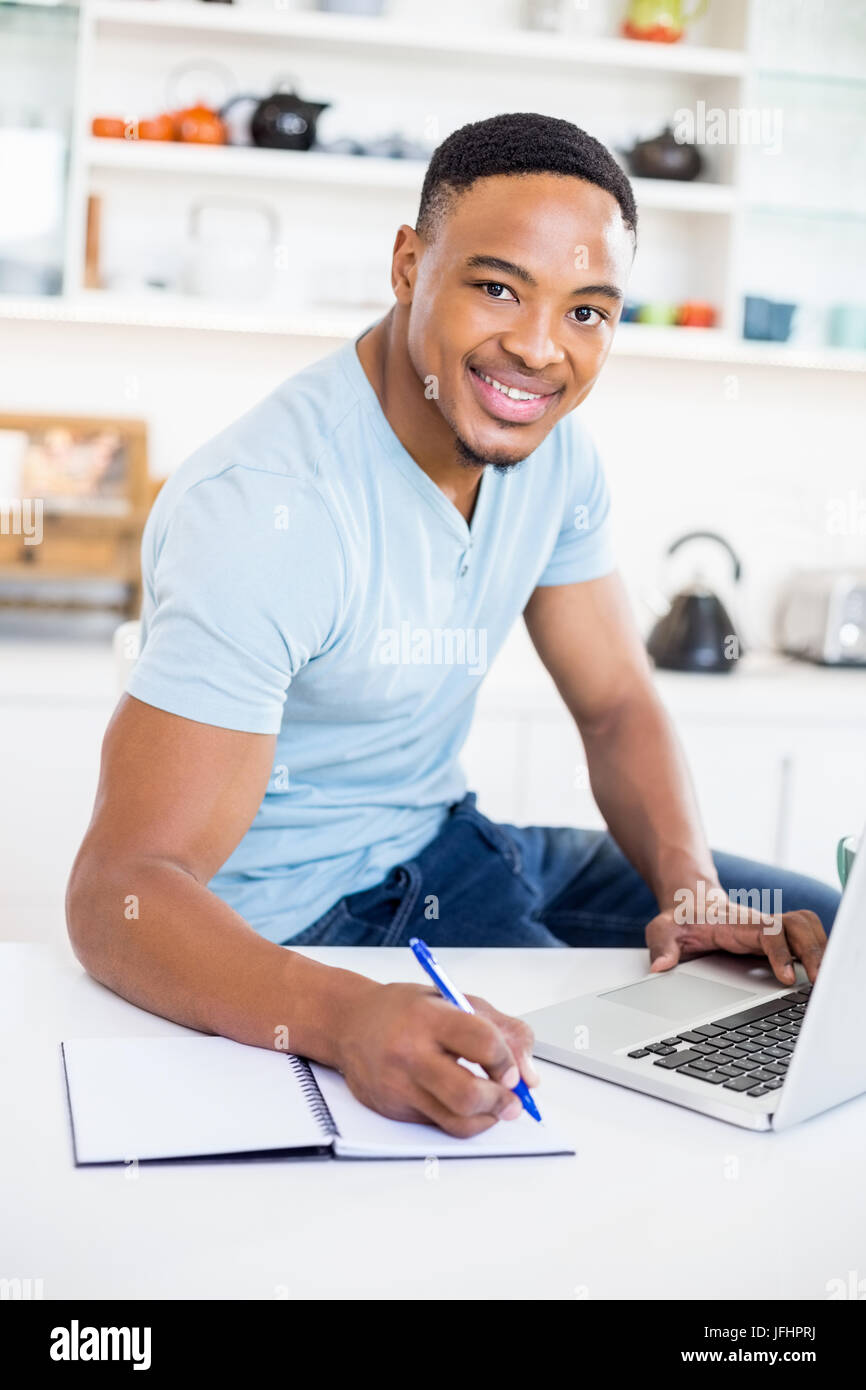 Man using diary hi-res stock photography and images - Alamy