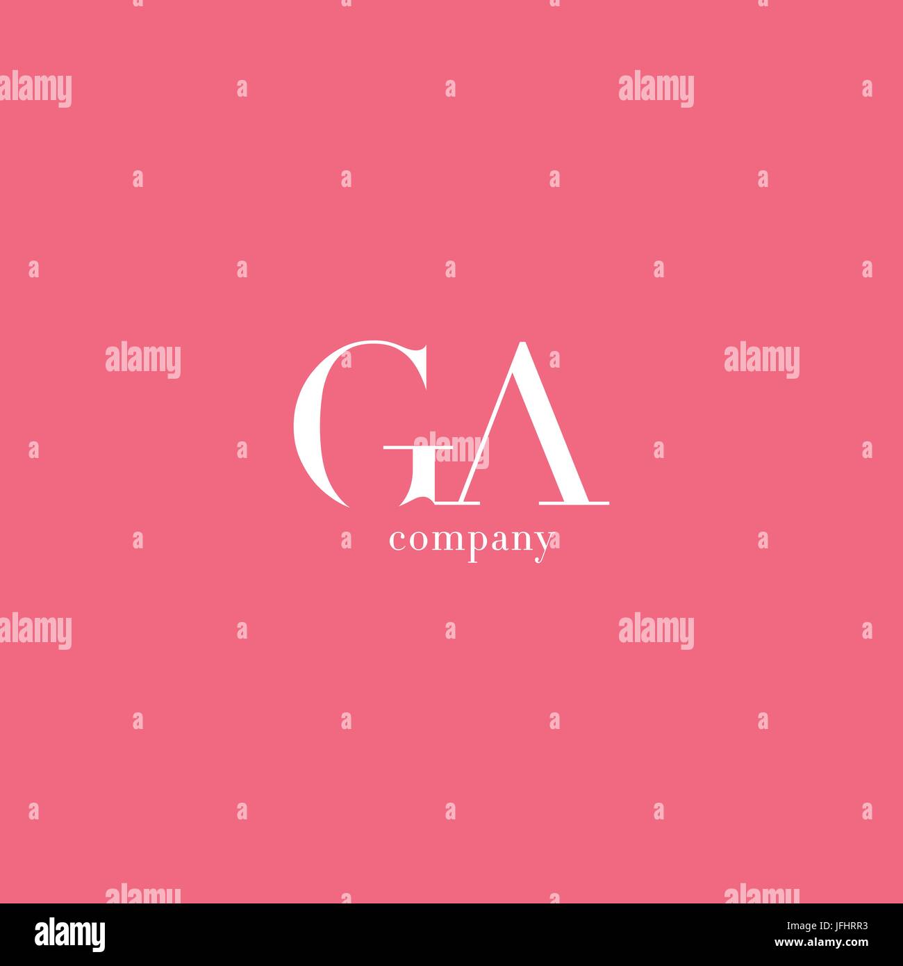 Letters G & A company Logo vector element Stock Vector Image & Art - Alamy