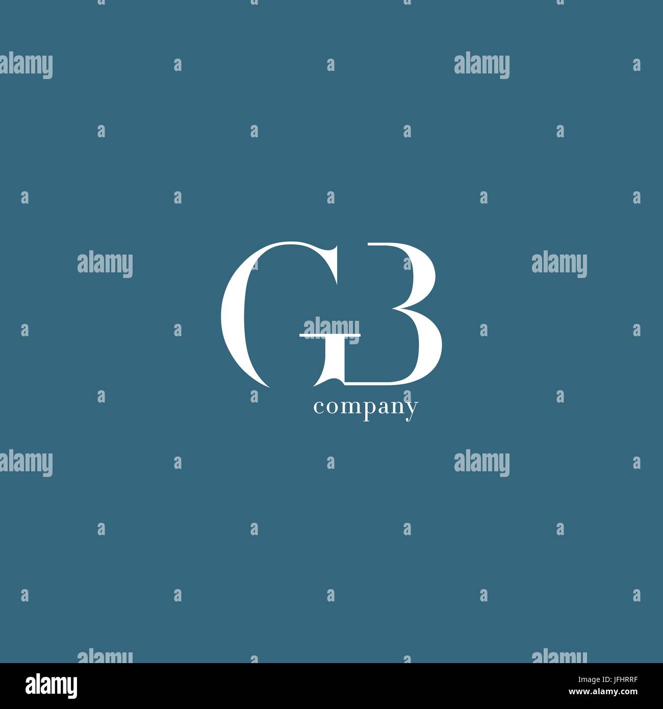 Letters G & B company Logo vector element Stock Vector Image & Art - Alamy