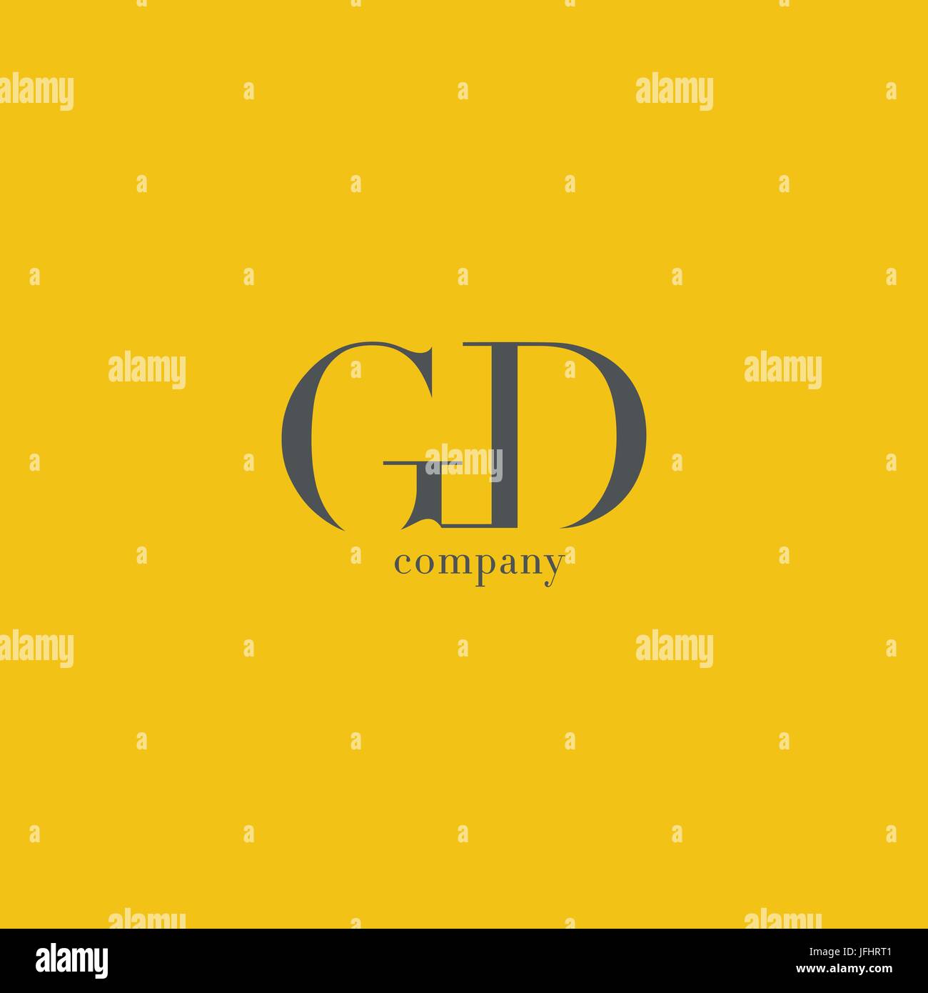 Letters G & D company Logo vector element Stock Vector Image & Art - Alamy