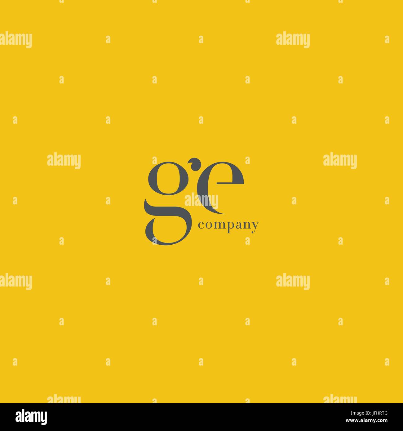 Letters G & E company Logo vector element Stock Vector Image & Art - Alamy