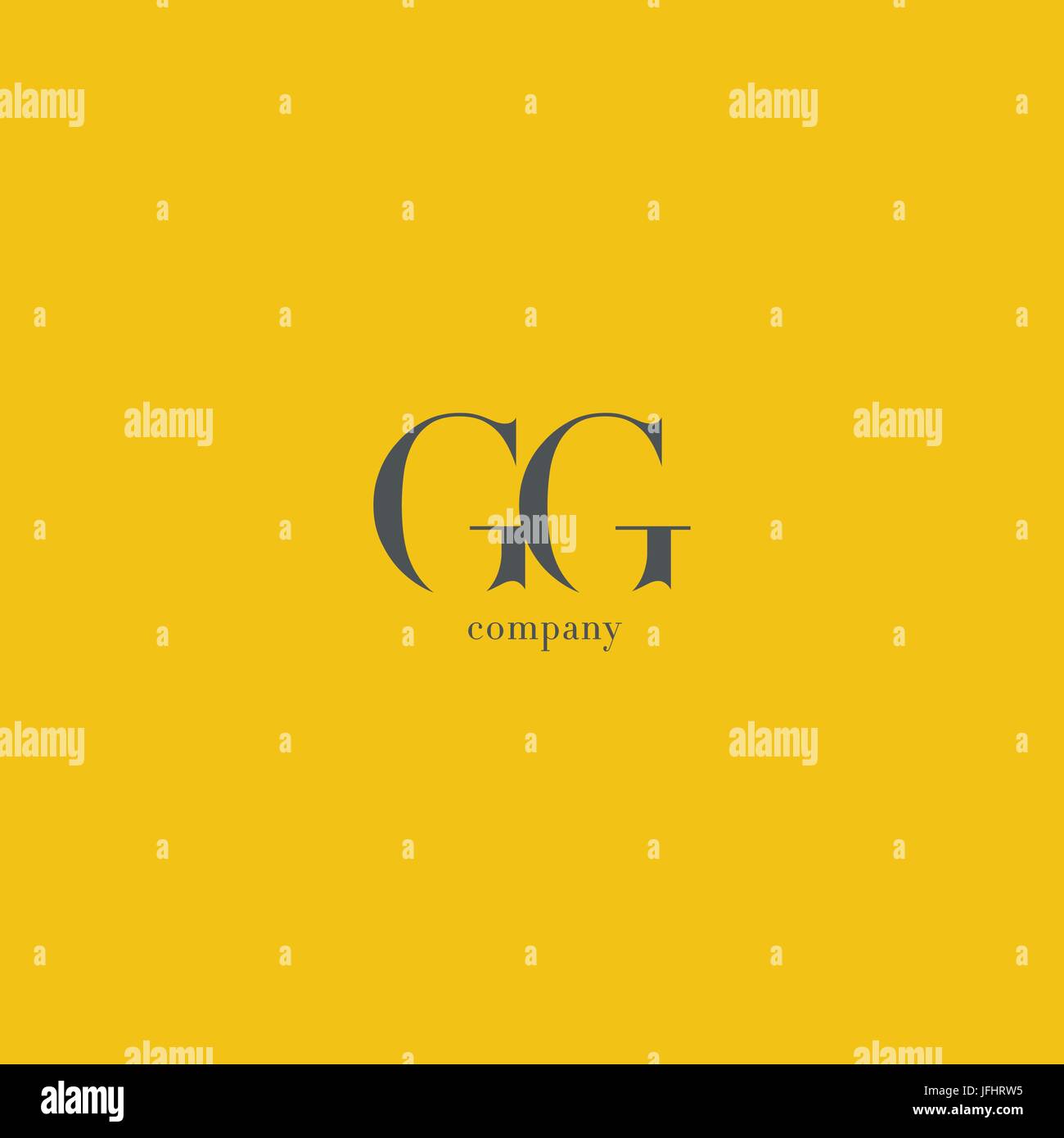 Letters G & G company Logo vector element Stock Vector Image & Art - Alamy