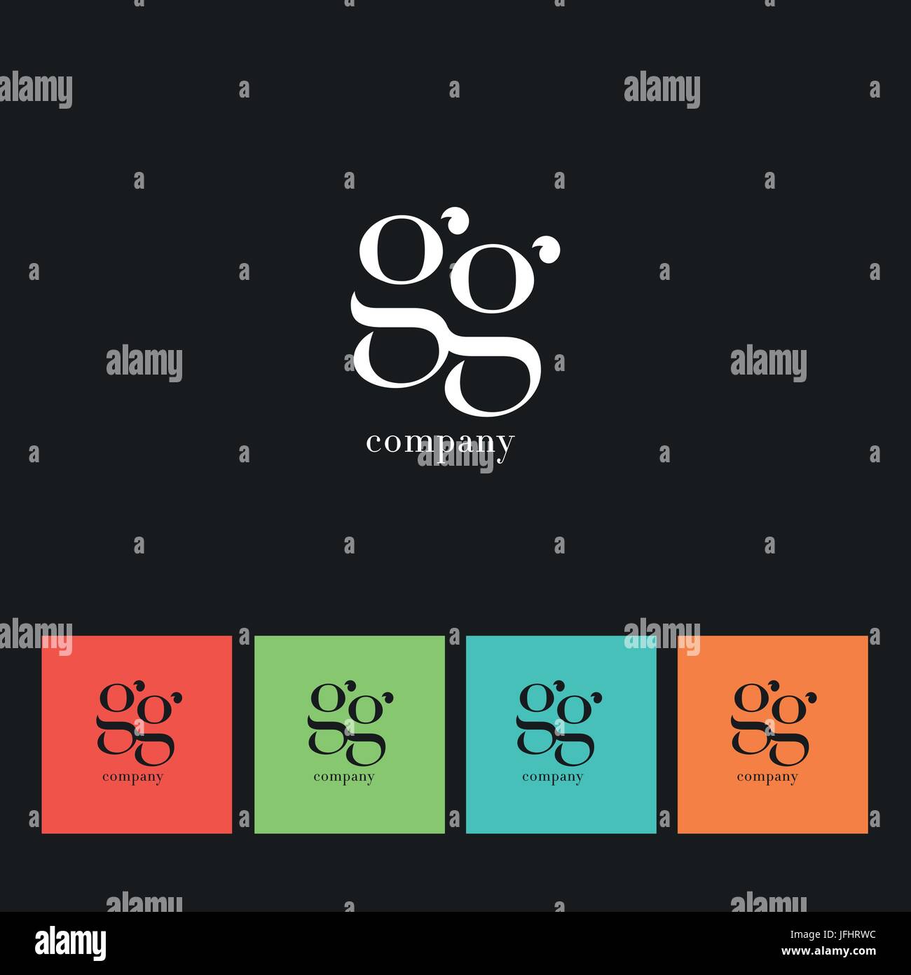Letters G & G company Logo vector element Stock Vector Image & Art - Alamy