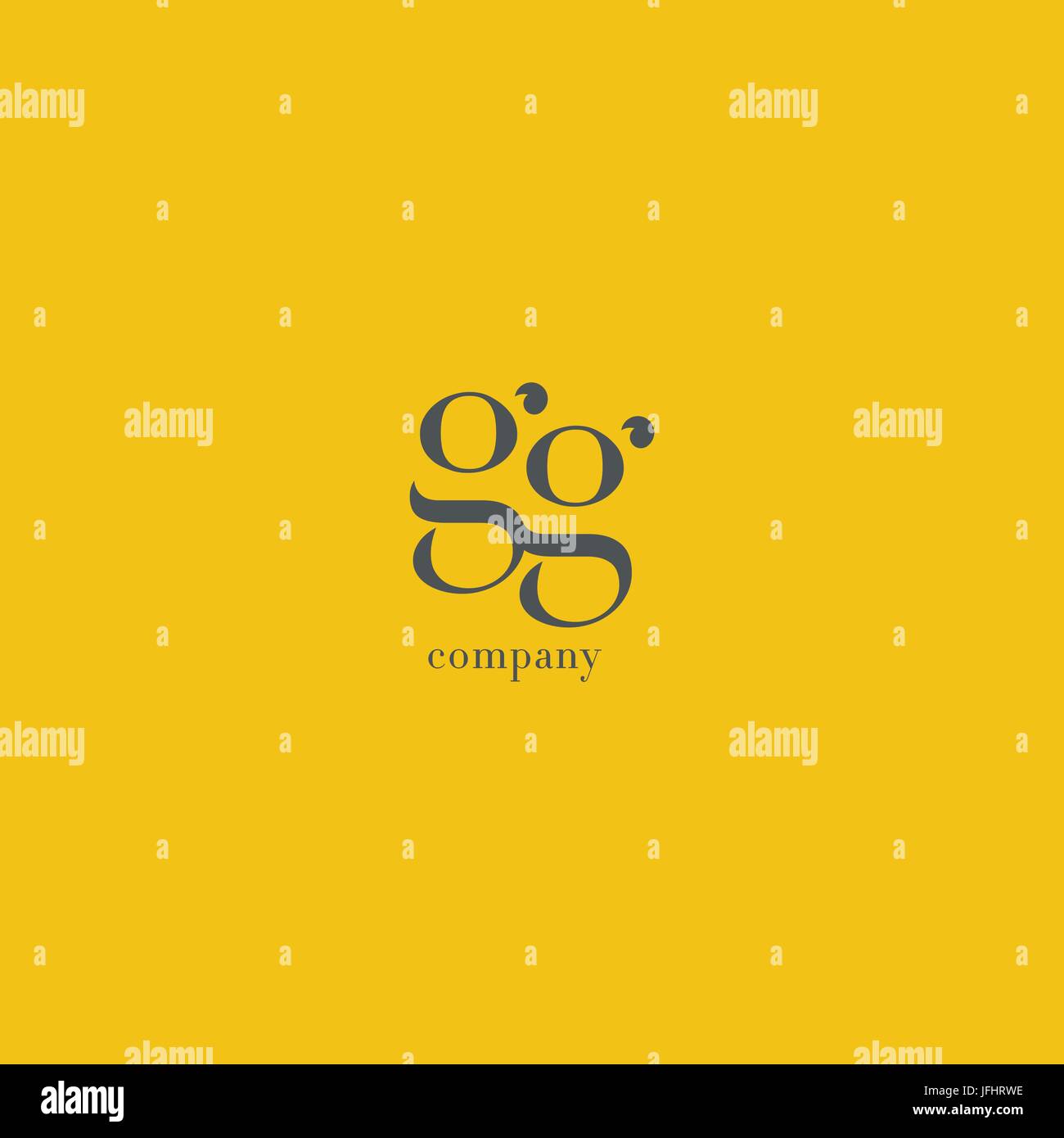 Letters G & G company Logo vector element Stock Vector Image & Art - Alamy