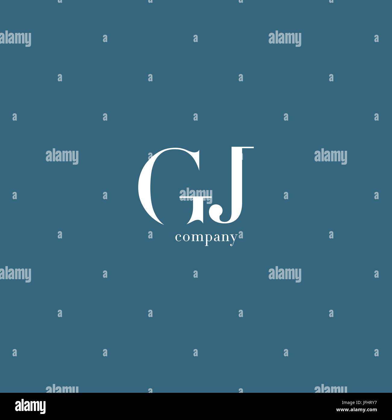 Letters G & J company Logo vector element Stock Vector Image & Art - Alamy