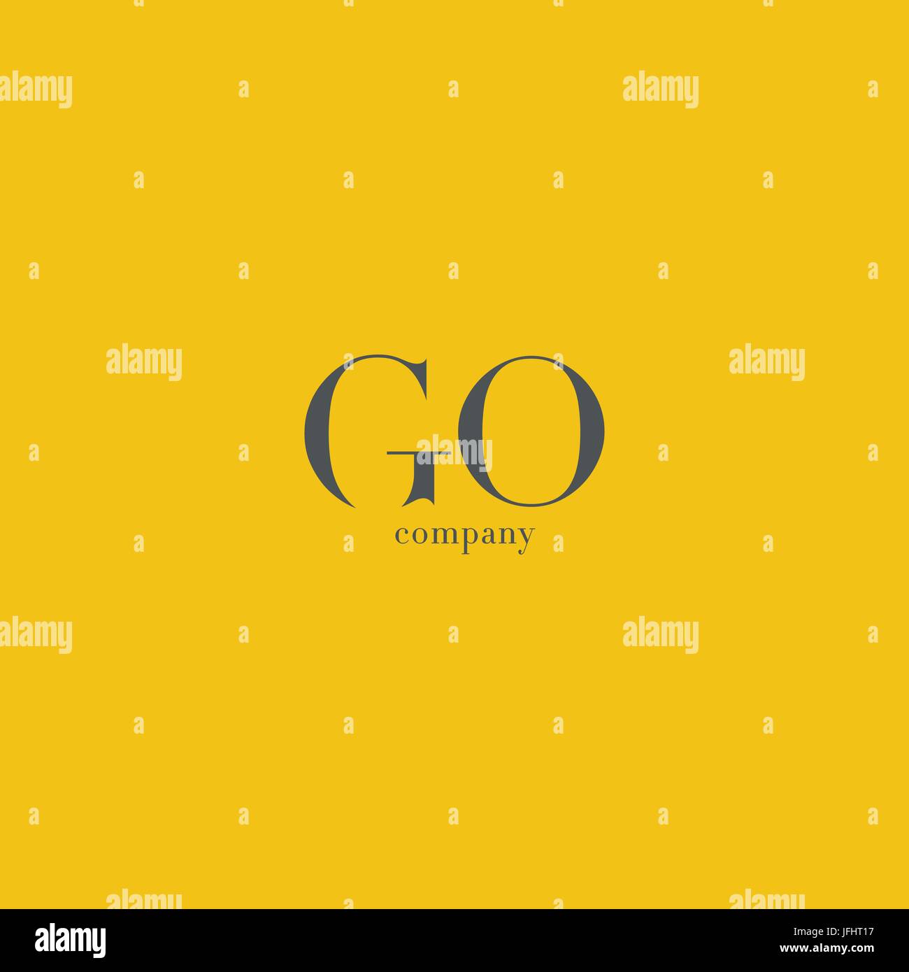 Letters G & O company Logo vector element Stock Vector Image & Art - Alamy