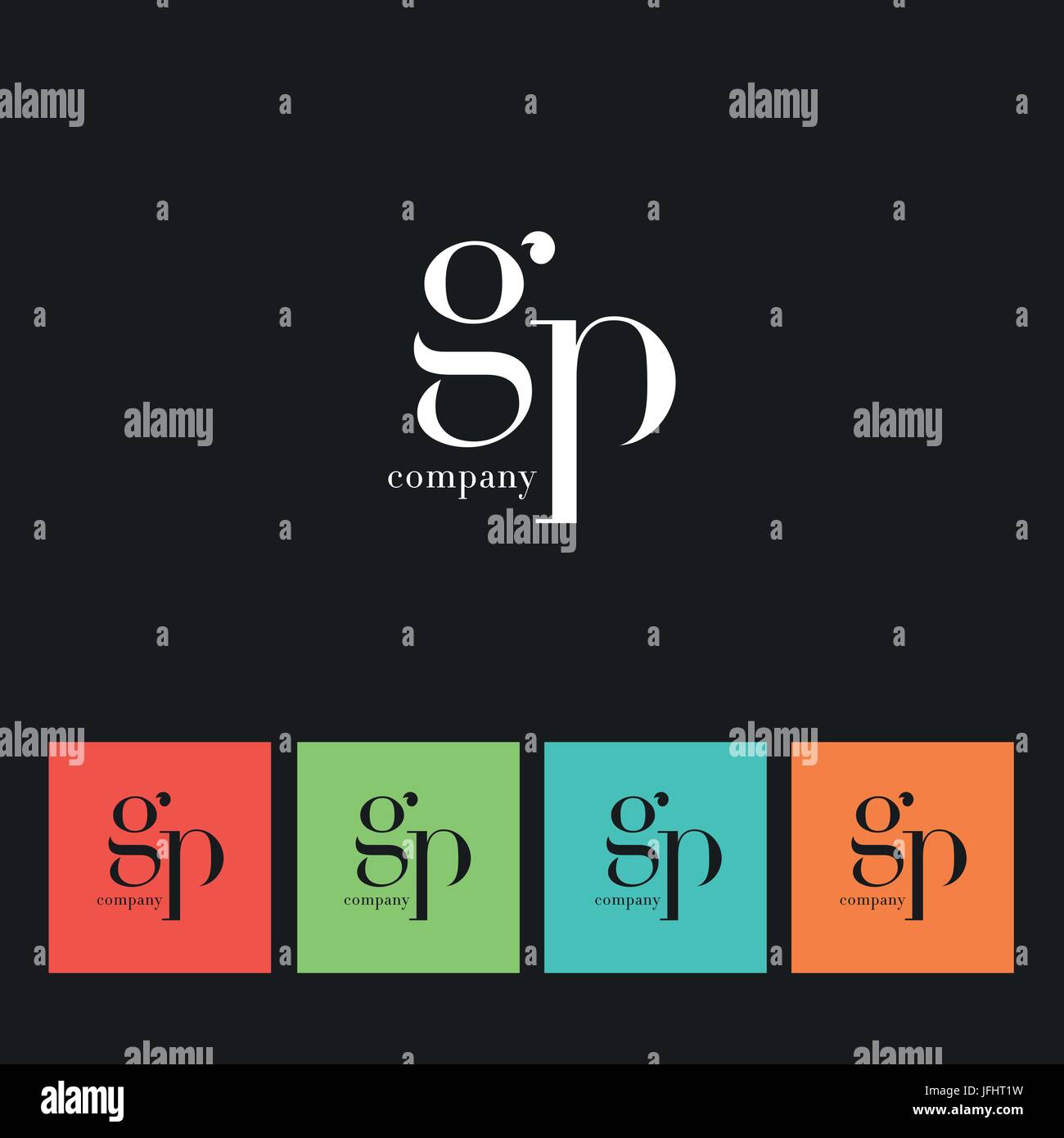 Gp letters vector vectors hi-res stock photography and images - Alamy