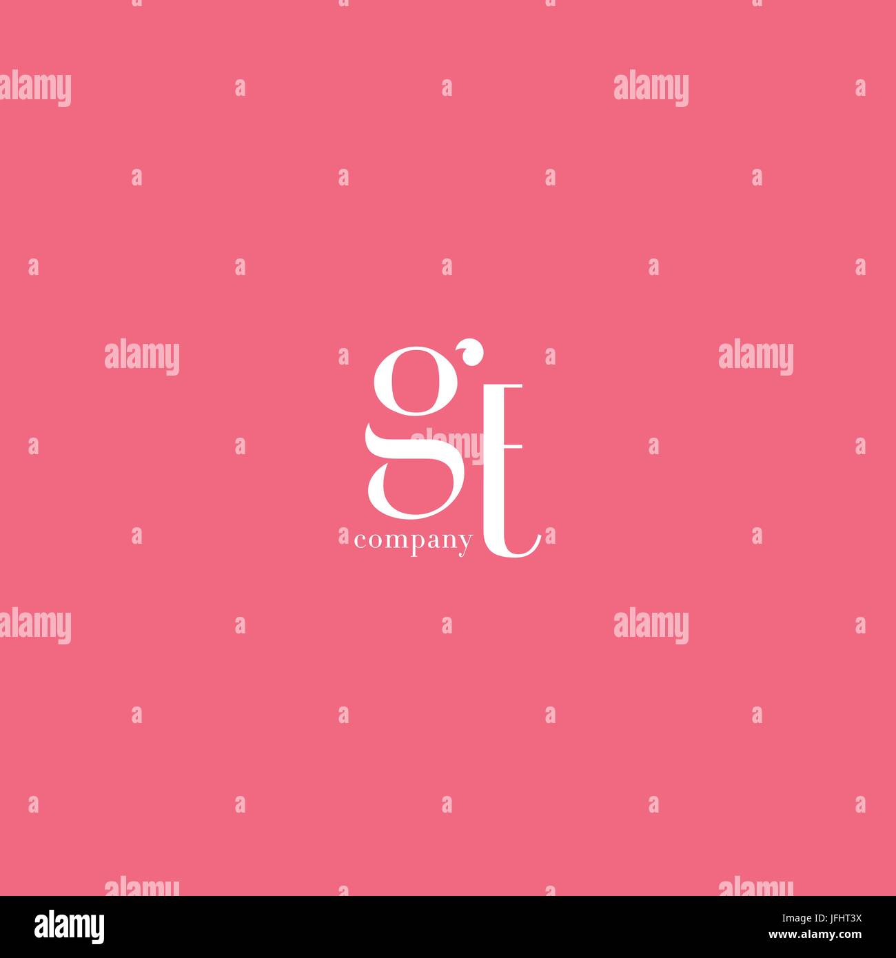 Letters G & T company Logo vector element Stock Vector Image & Art - Alamy