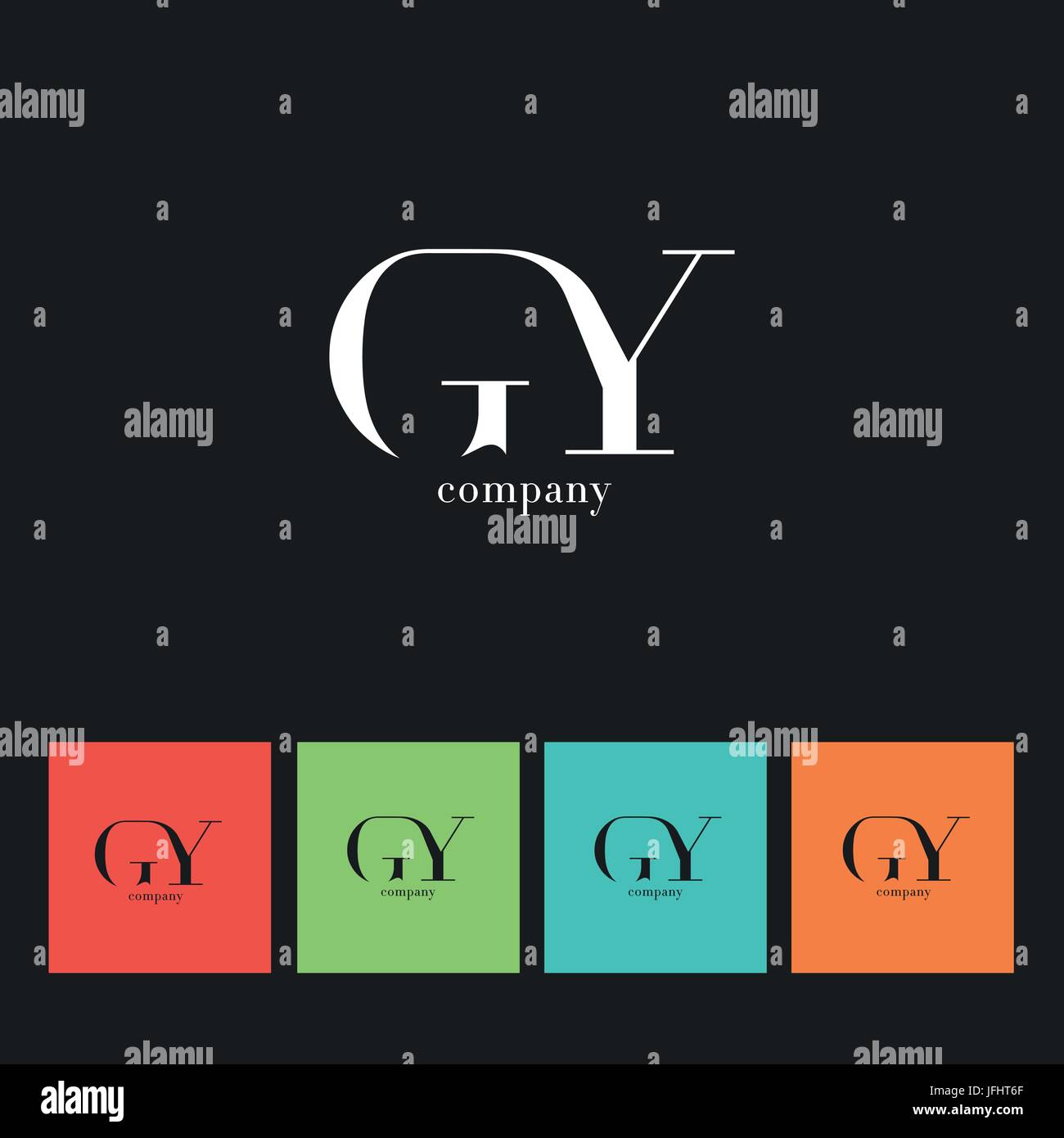 Letters G & y company Logo vector element Stock Vector Image & Art - Alamy