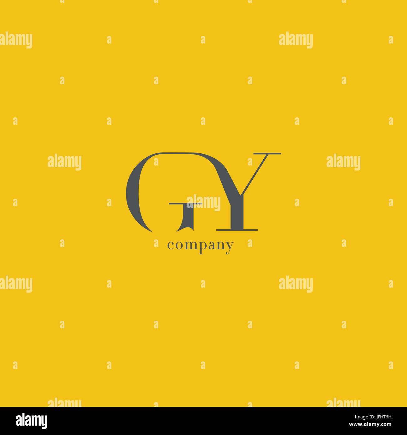 Letters G & y company Logo vector element Stock Vector Image & Art - Alamy