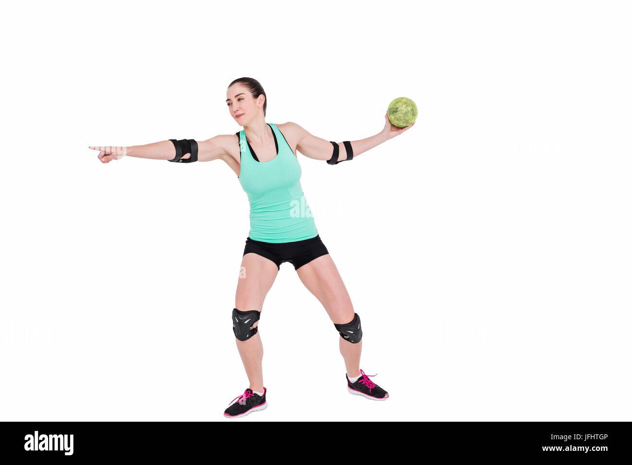 Female handball Cut Out Stock Images & Pictures - Alamy