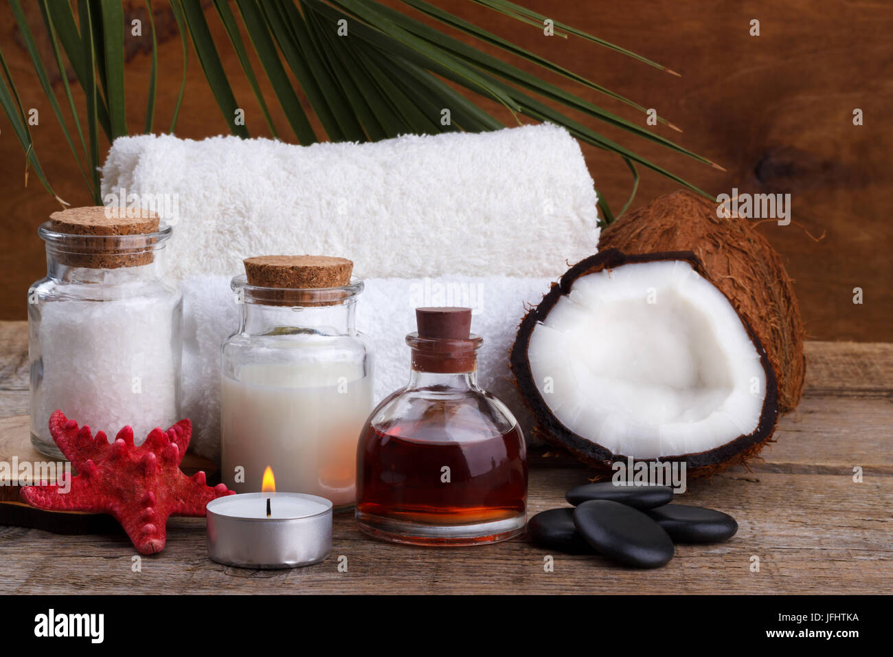 Spa and health care items Stock Photo - Alamy