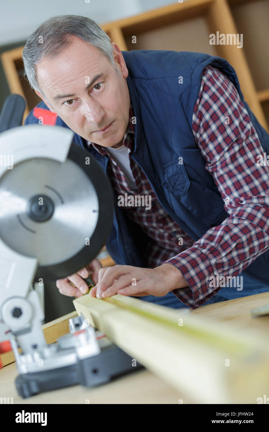 Using chop saw hi-res stock photography and images - Alamy