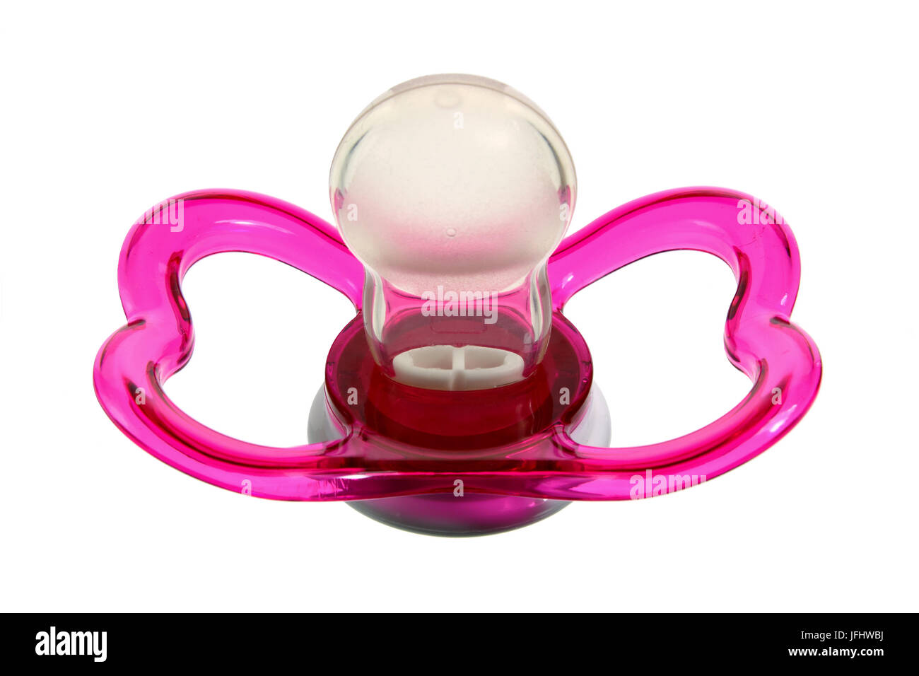 Pacifier on White Background Stock Photo - Alamy