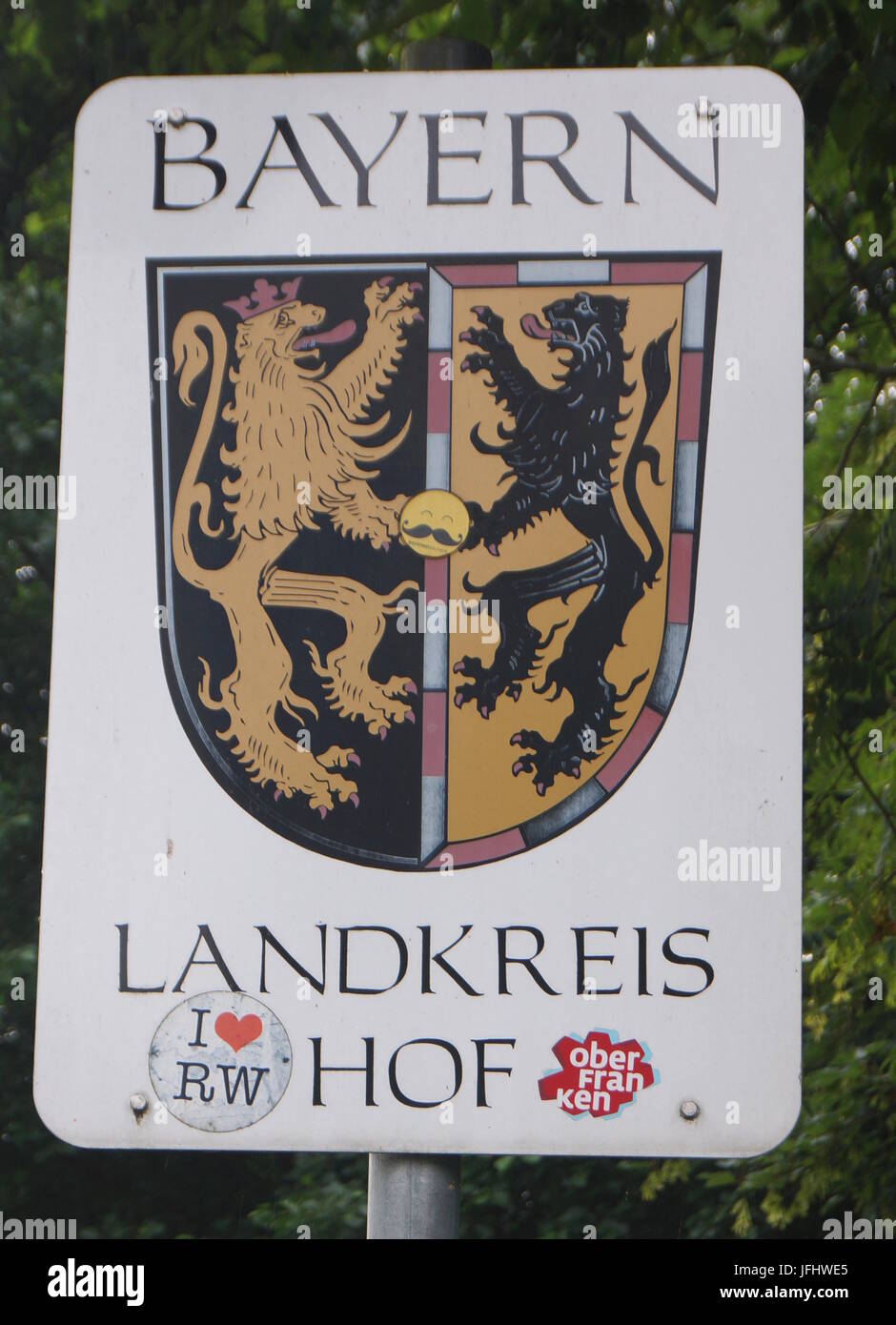 Emblem of Hof,Bavaria Stock Photo - Alamy