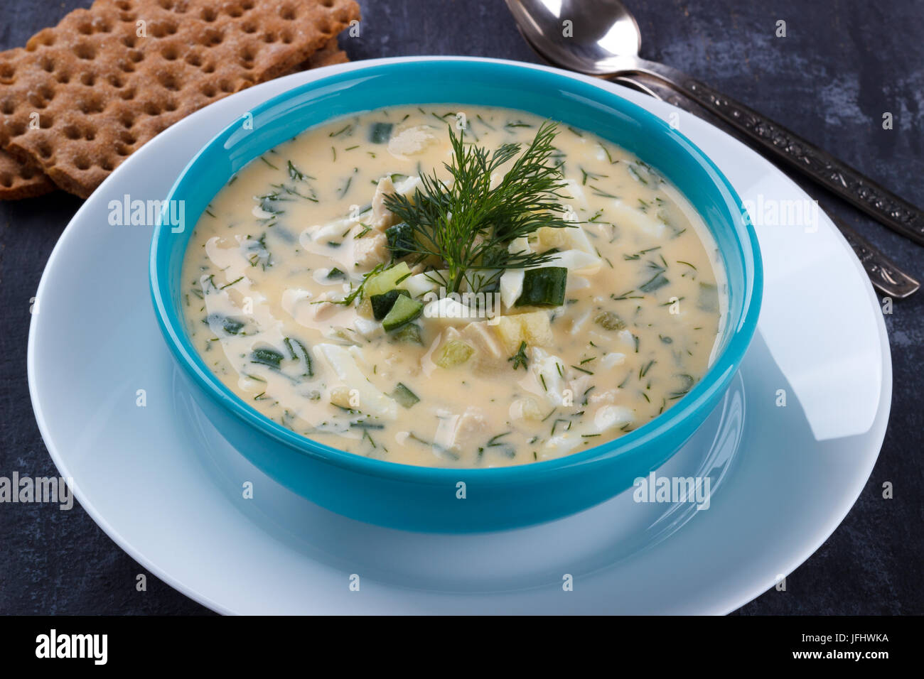 Cold summer vegetable soup hi-res stock photography and images - Alamy