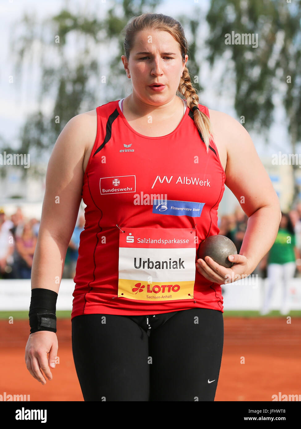 German shot putter lena Urbaniak (Germany,LG Filstal Stock Photo - Alamy