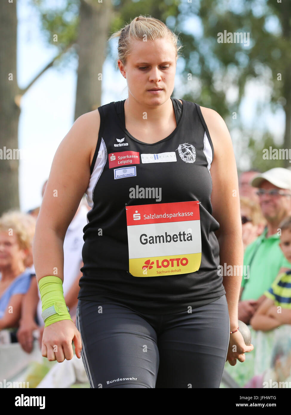 German shot putter Sara Gambetta (Germany,SC DHfK Leipzig Stock Photo ...