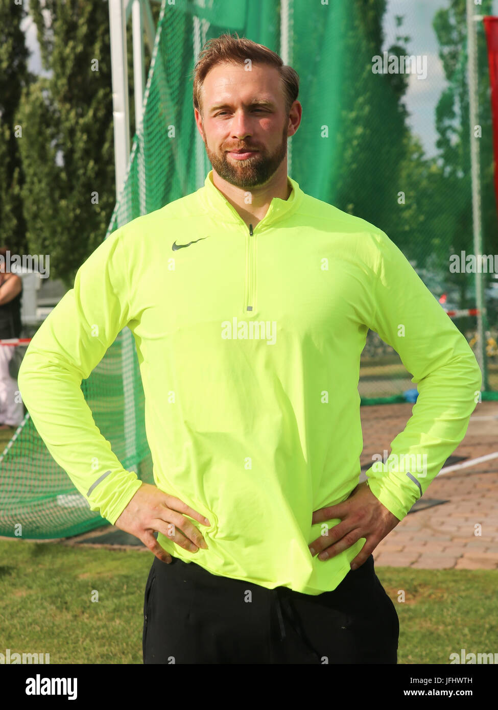 German discus thrower Robert Harting (Germany,SCC Berlin Stock Photo ...