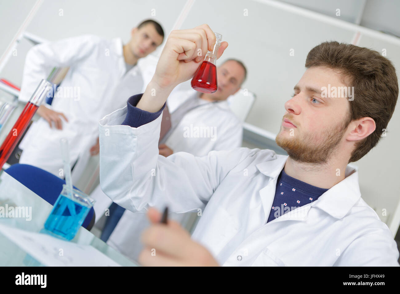observing the bright student Stock Photo - Alamy