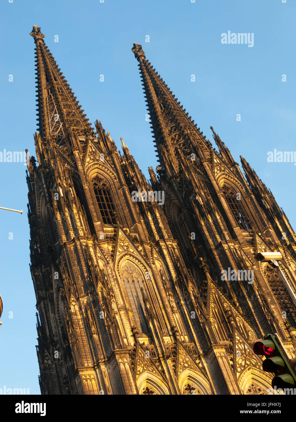 Spires at the Dome at Cologne Cathedral, Koln Dom, Cologne, Germany in ...