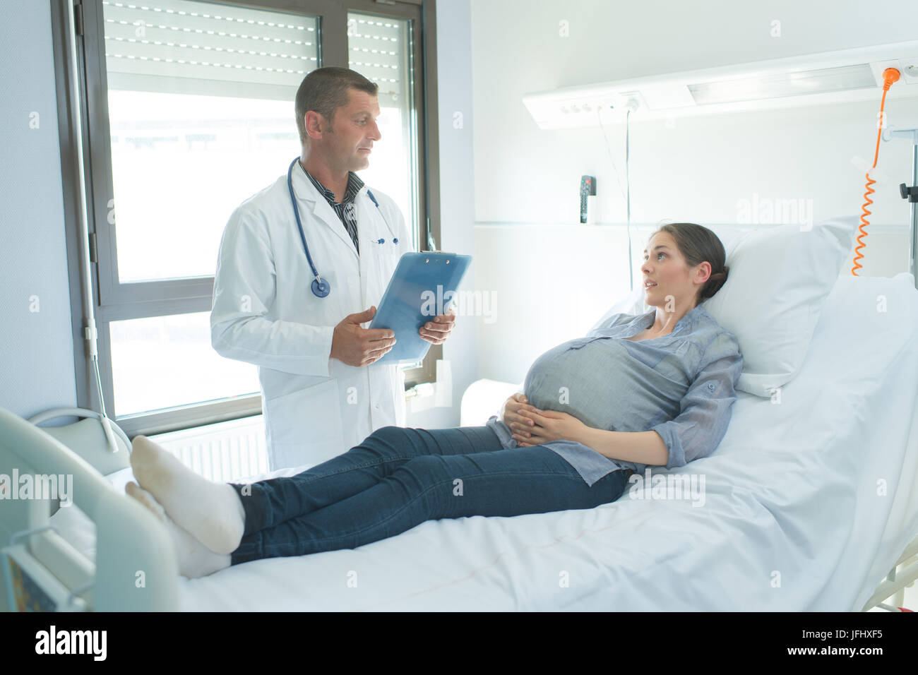 preparation before labor Stock Photo - Alamy