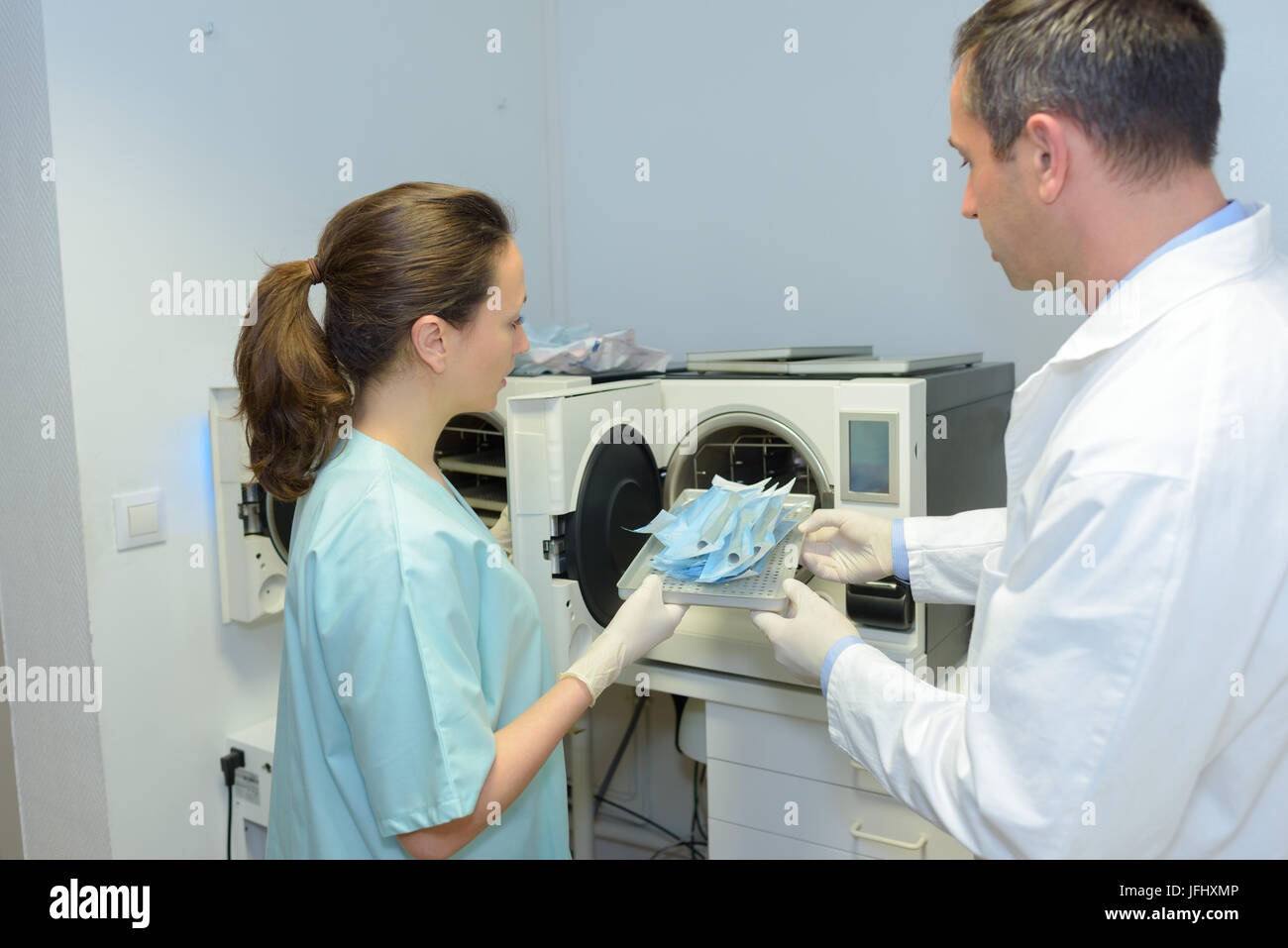 technicians at work Stock Photo - Alamy