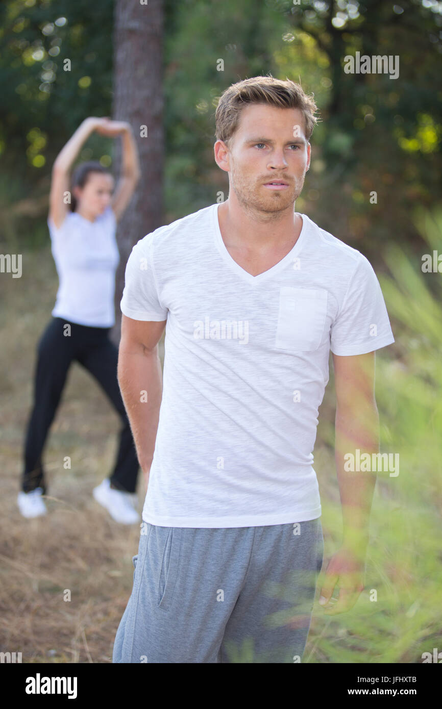 man witnessing a scene Stock Photo - Alamy