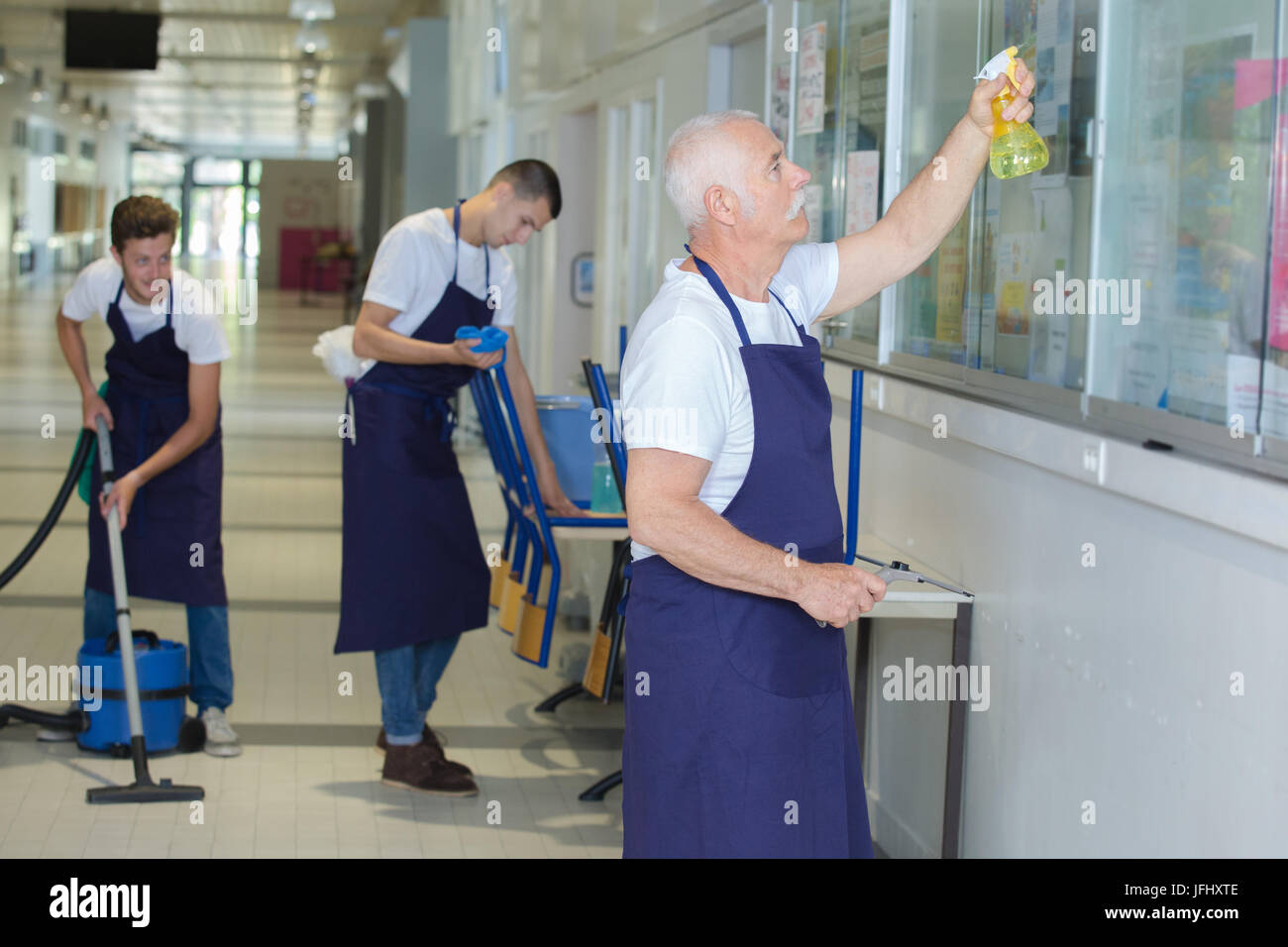 cleaning the area Stock Photo - Alamy