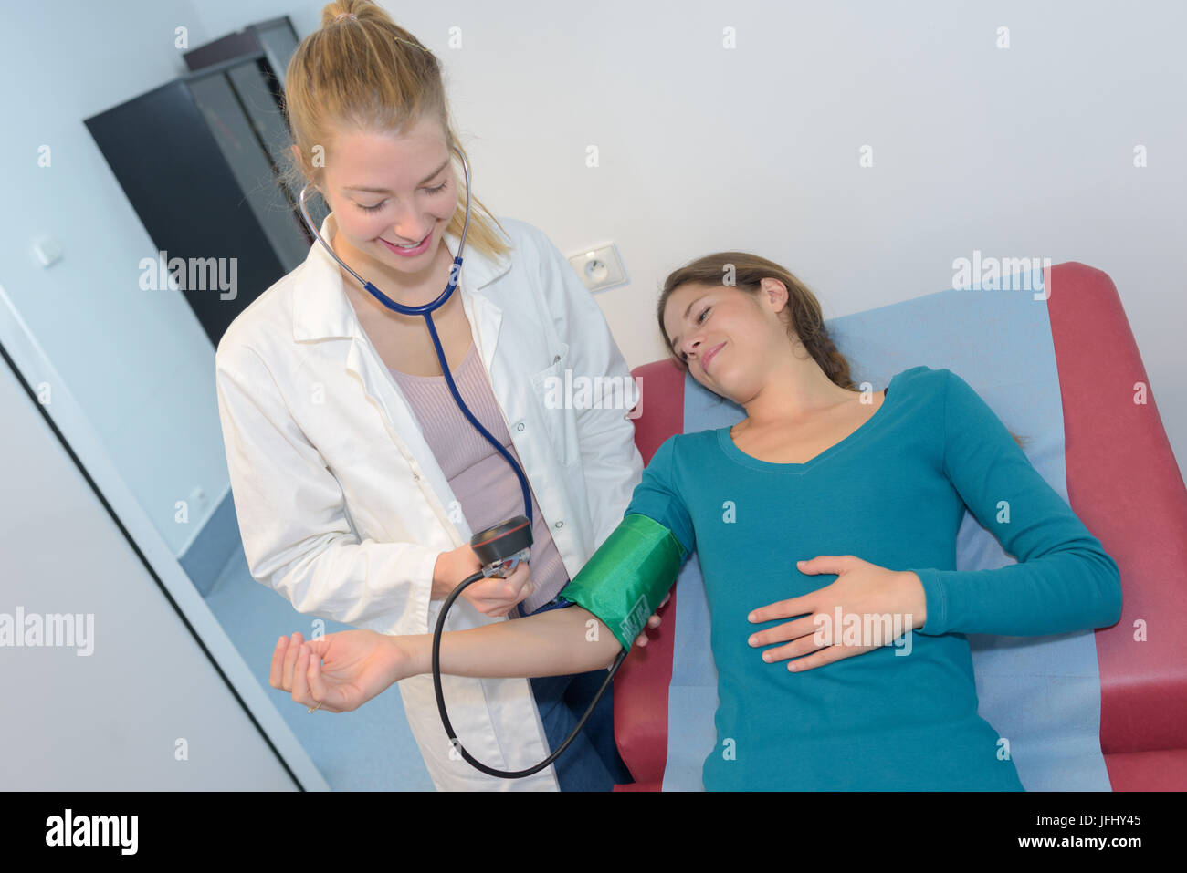 check up with the doctor Stock Photo - Alamy