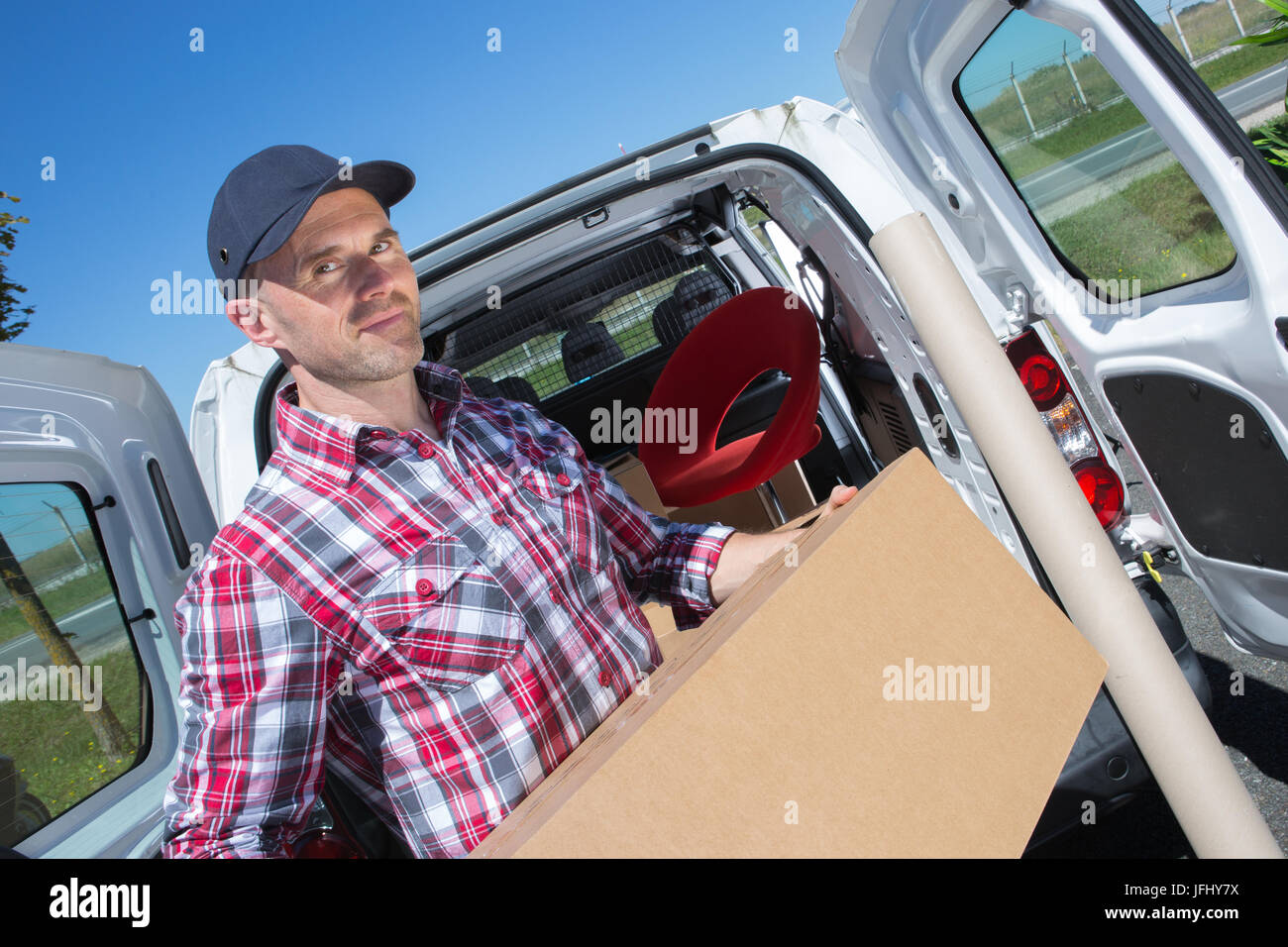 the parcel delivery Stock Photo - Alamy