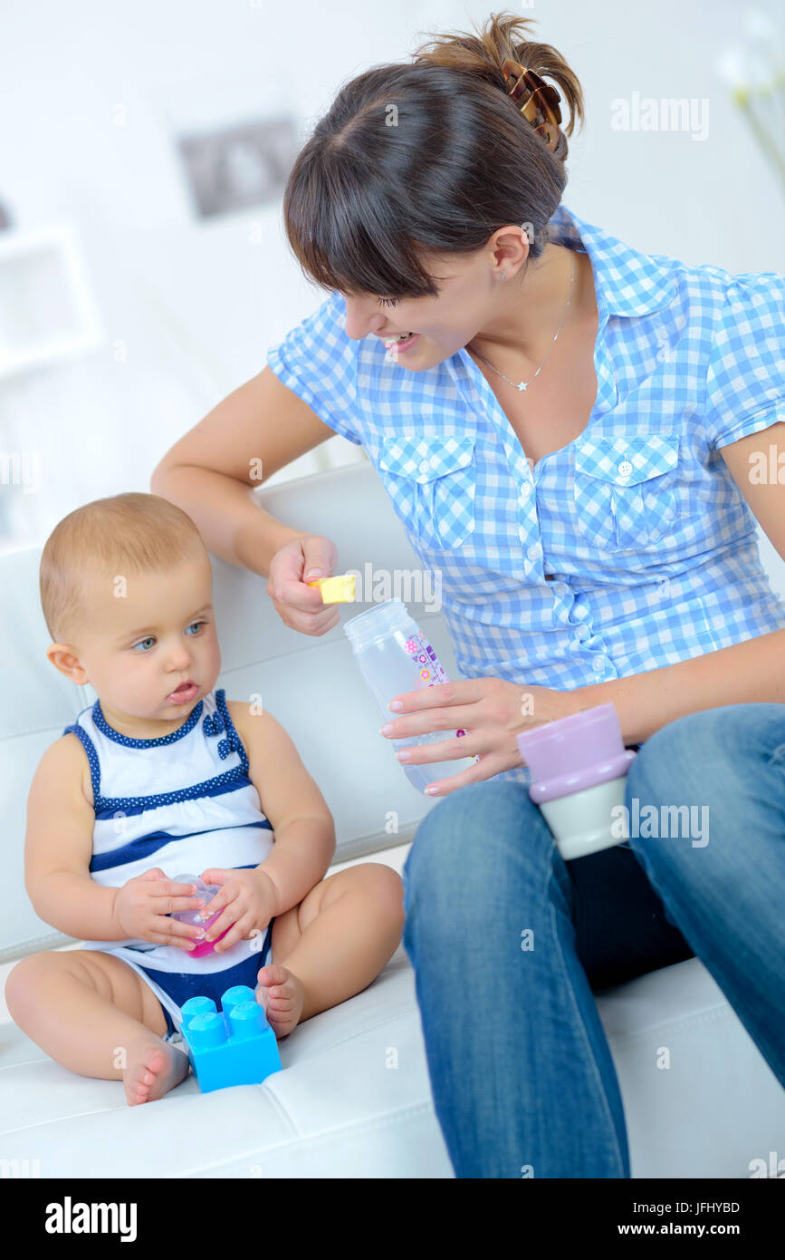 making the baby's formula Stock Photo - Alamy
