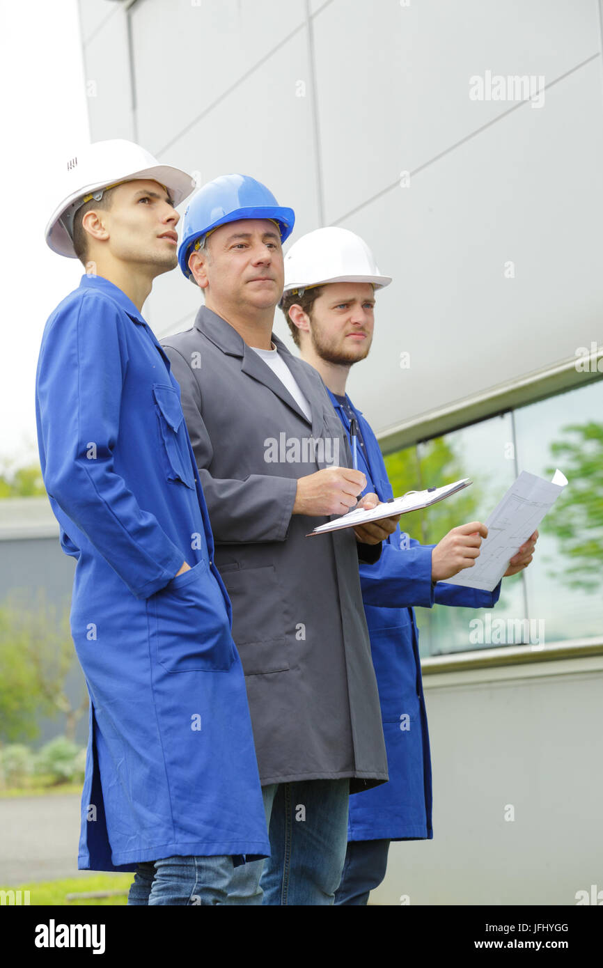 building inspection officers Stock Photo - Alamy