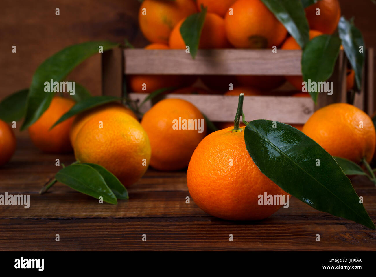 Table with mandarins hi-res stock photography and images - Alamy