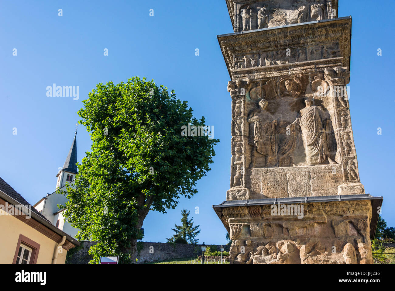 Igeler pillar in the village igel hi-res stock photography and images ...