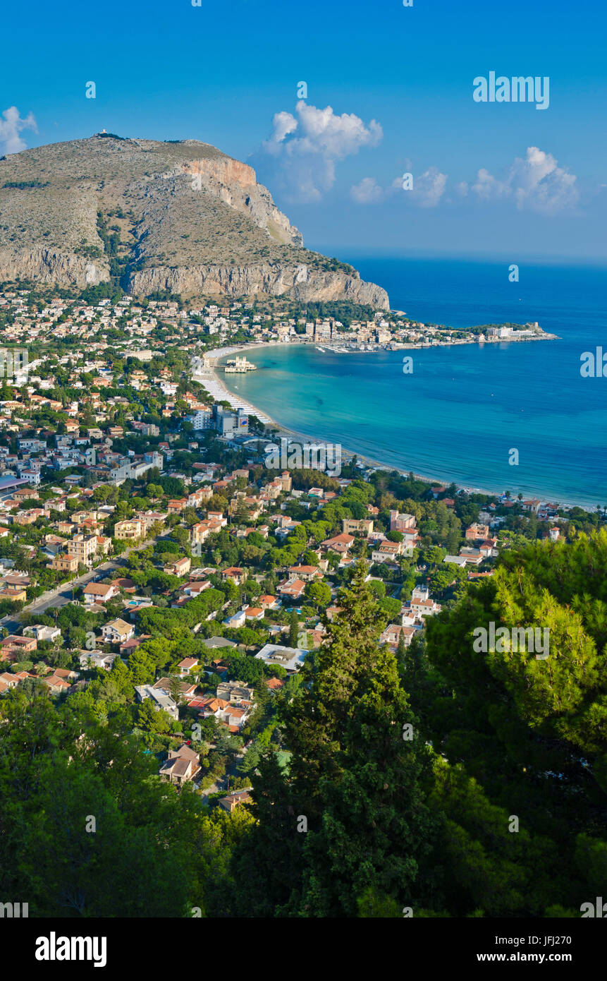 Italy, southern Italy, Sicily, Sicilia, Palermo, Modello, view of Monte ...