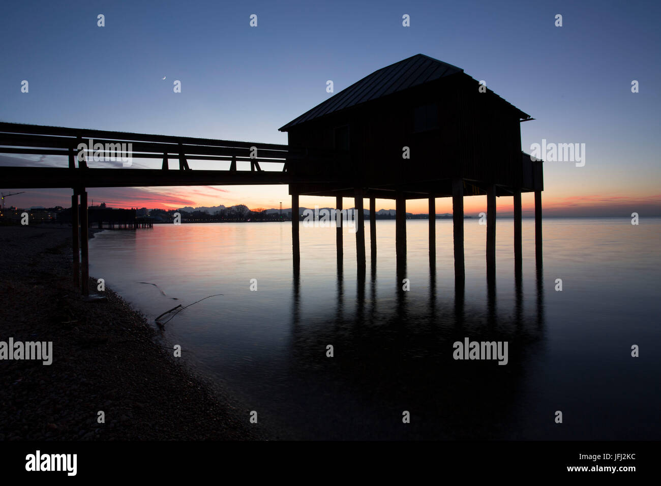 Blue house on stilts hi-res stock photography and images - Alamy
