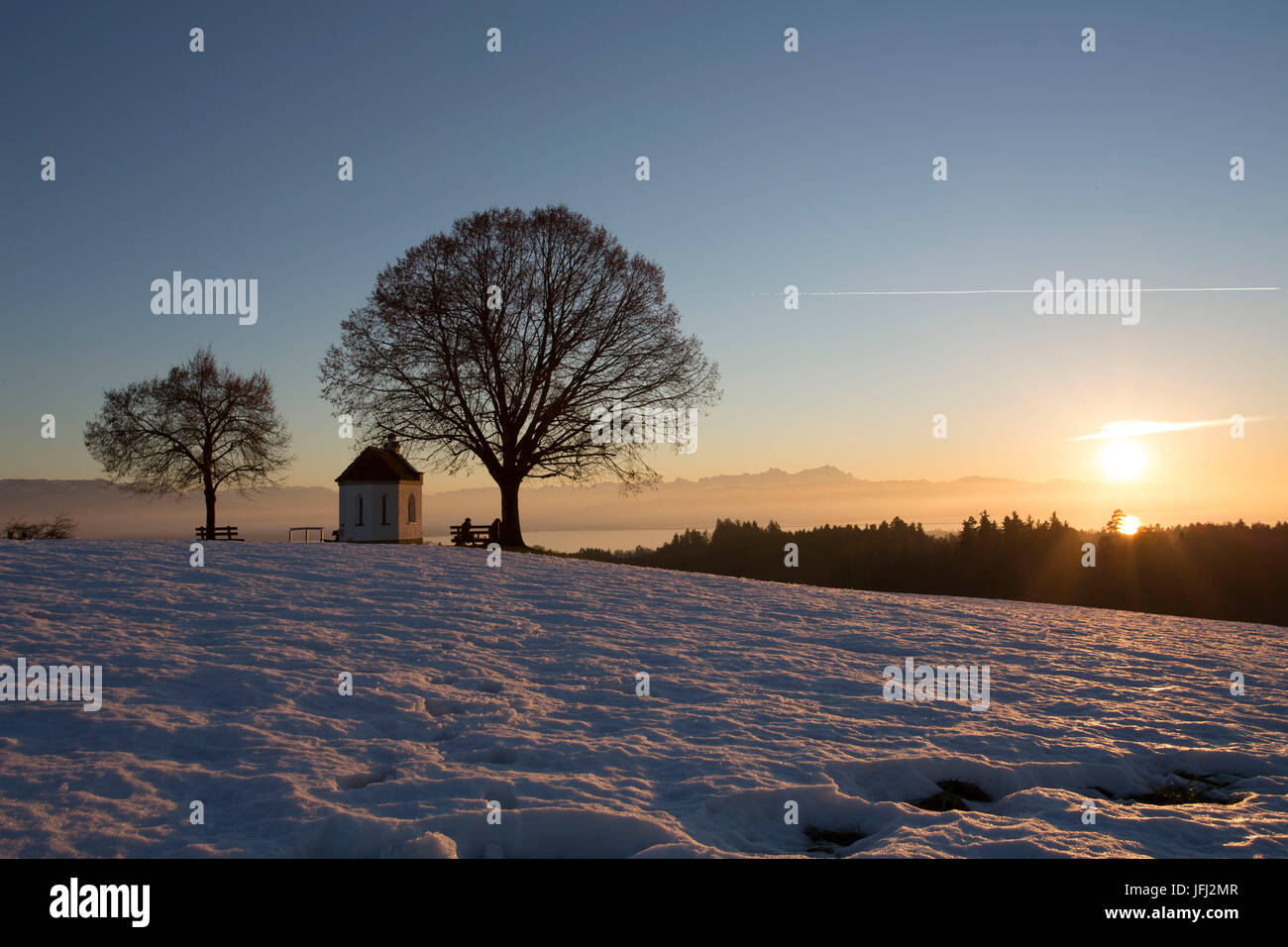 chapel with tree Stock Photo - Alamy