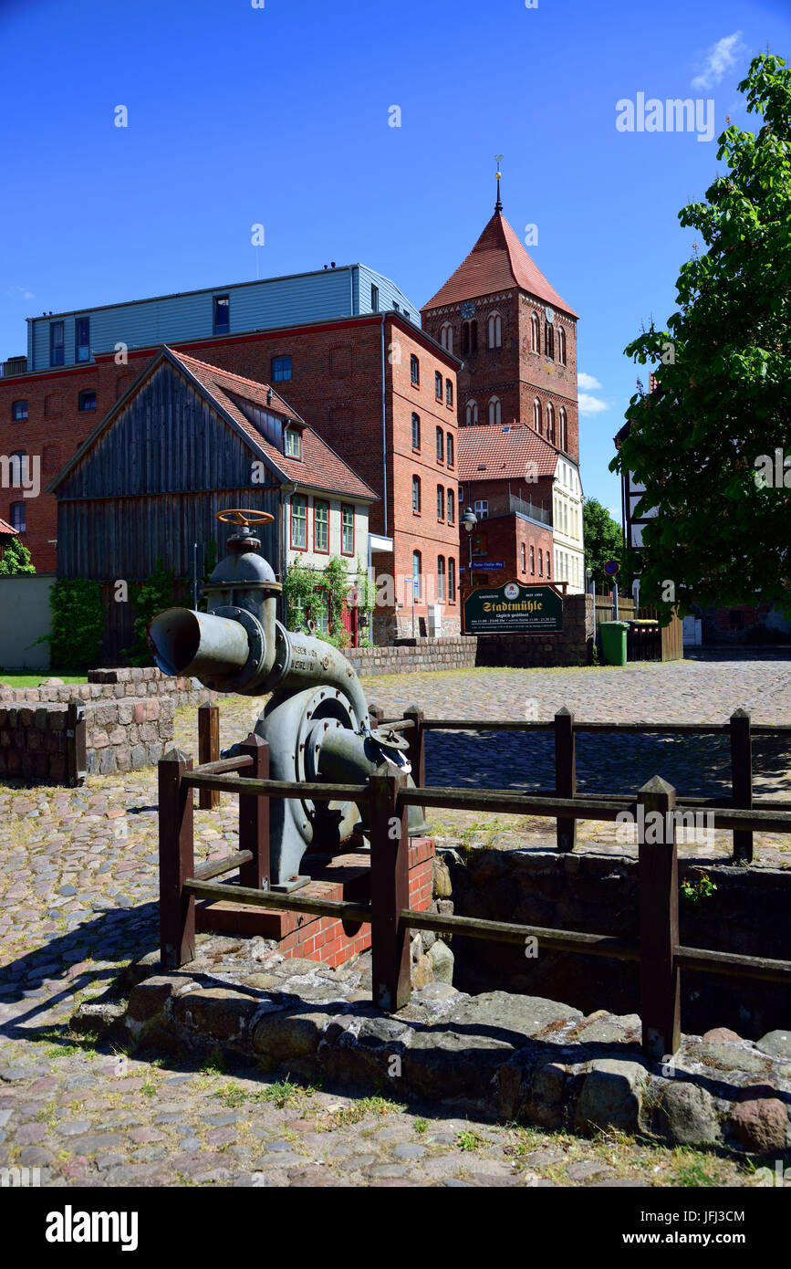 Europe, Germany, Mecklenburg-West Pomerania, Teterow, view of the old ...