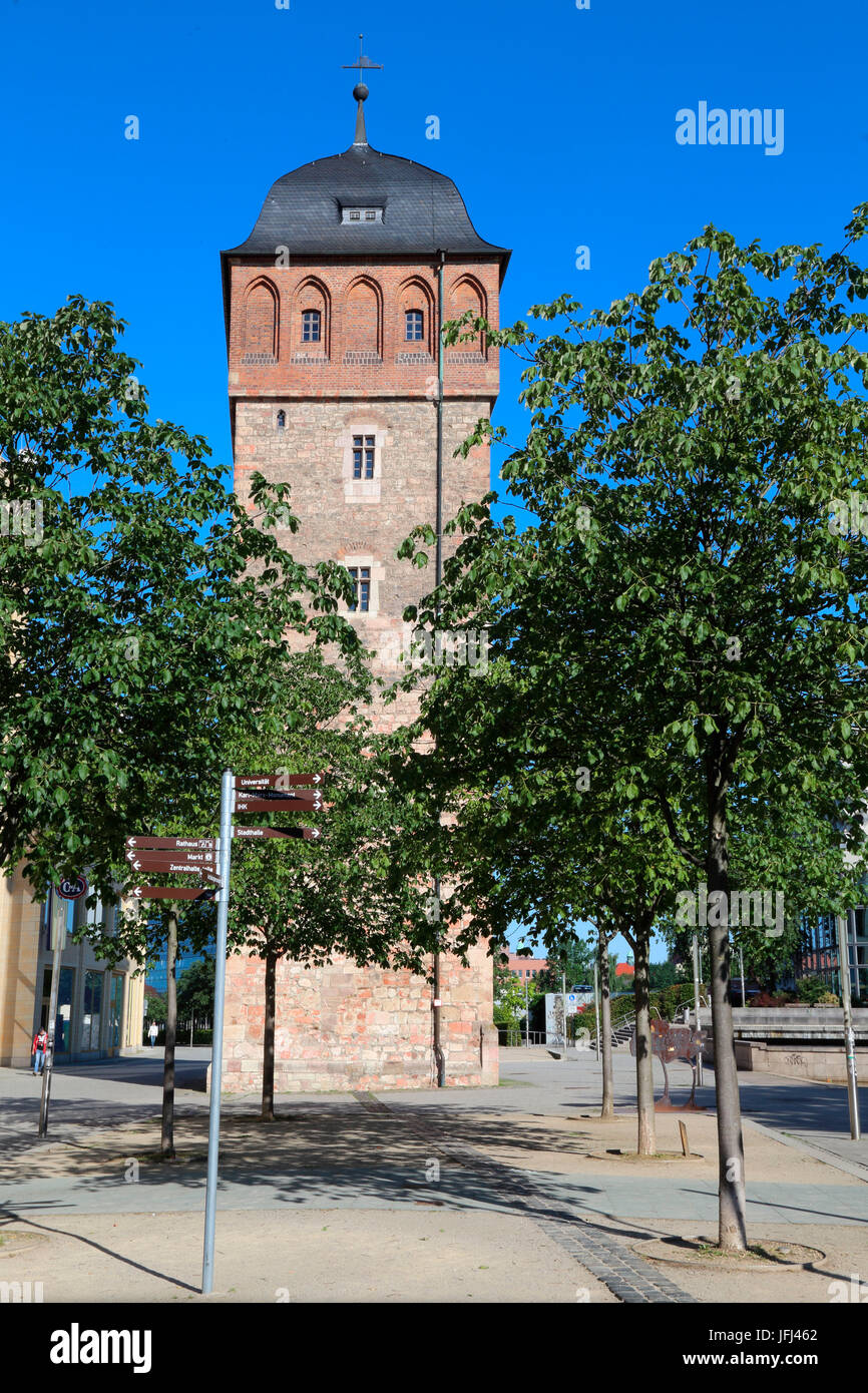 Chemnitz red tower Stock Photo - Alamy