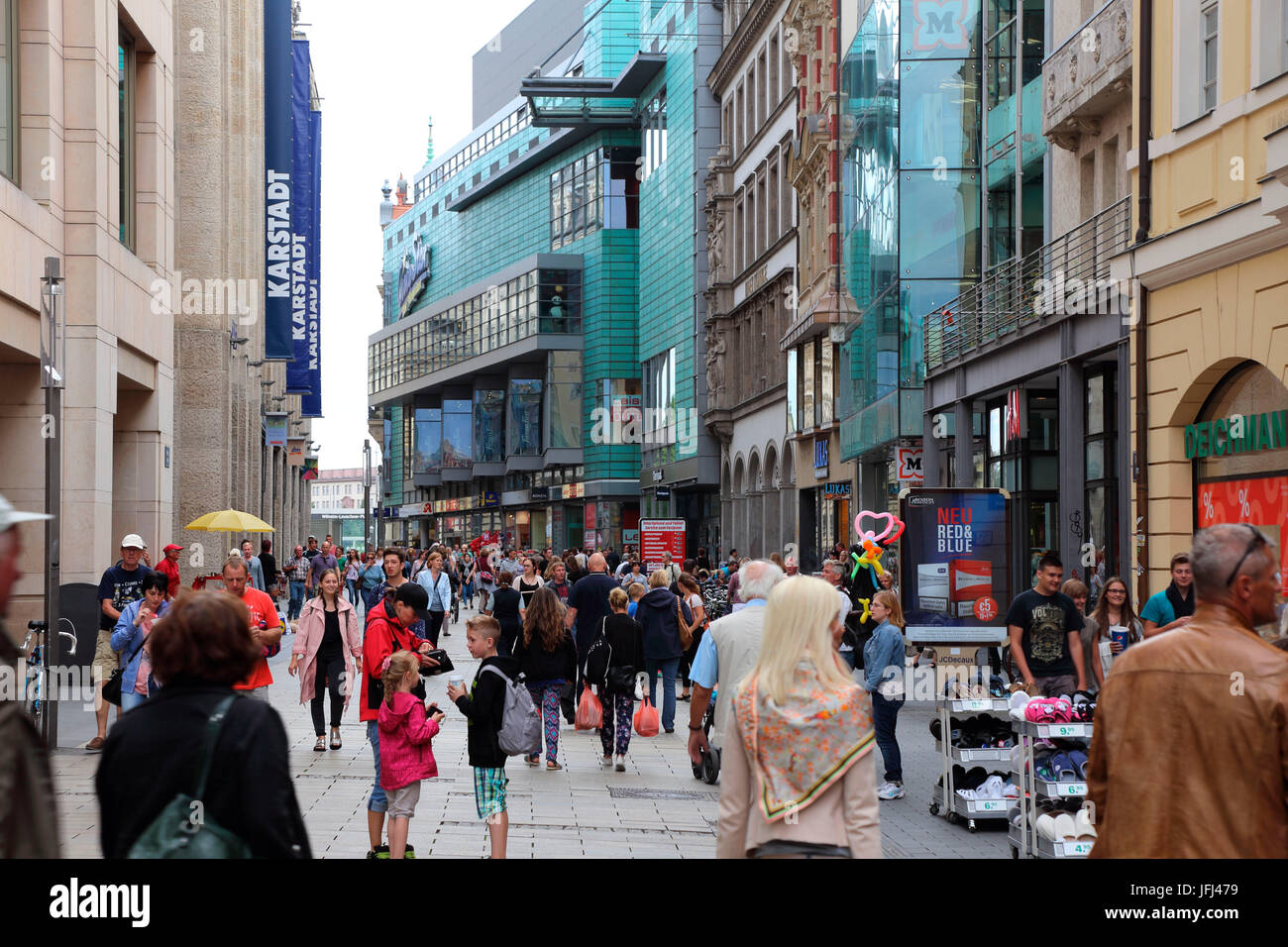 Leipzig Petersstrasse (street Stock Photo - Alamy