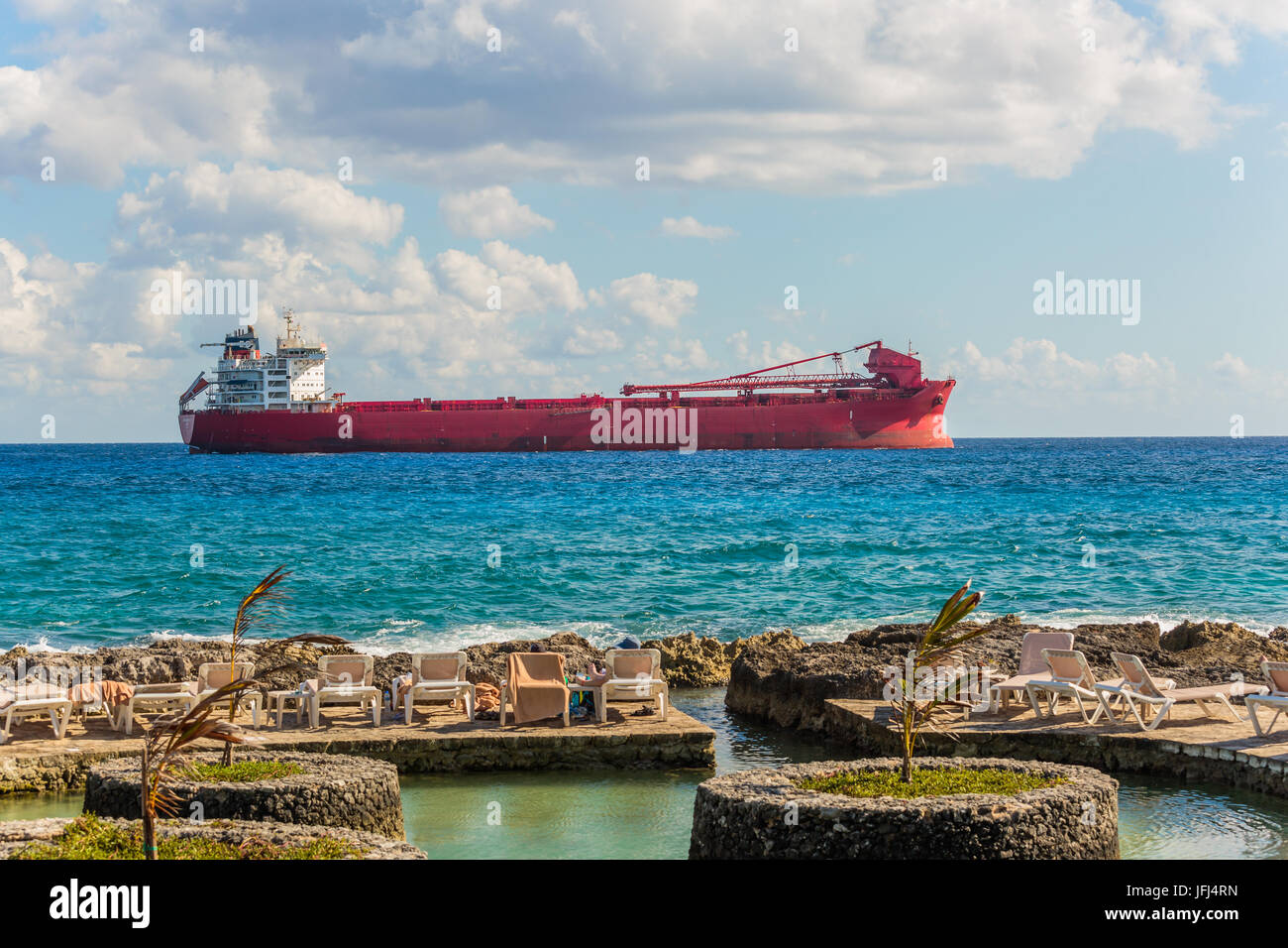 argo freight ship in the caribbean sea. Freight Transportation. Mexico ...