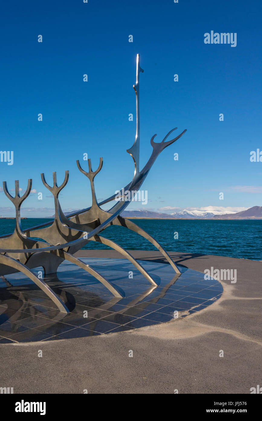 Iceland, capital of Reykjavík, smoke bay, peninsula Reykjanesskagi ...